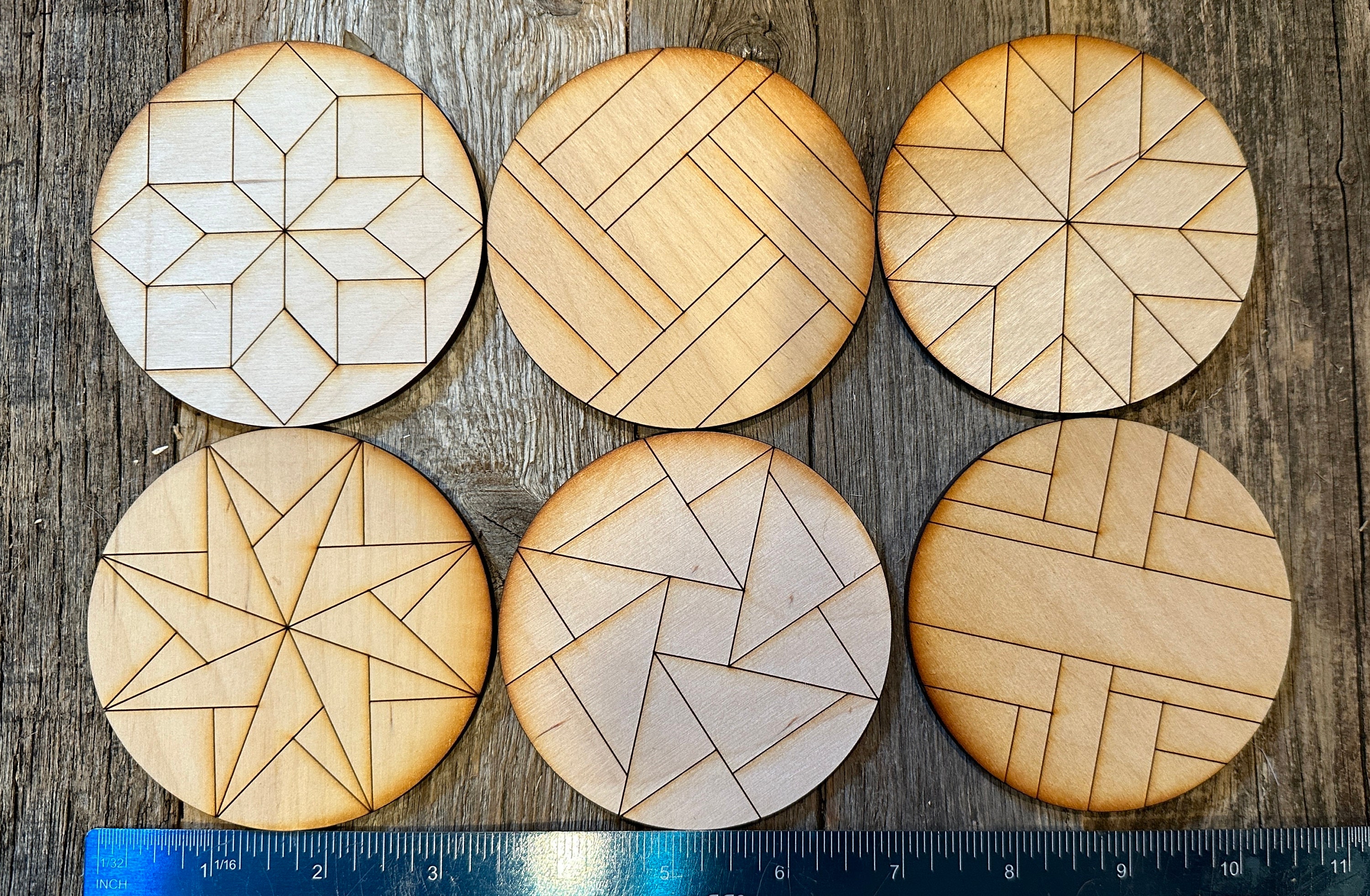 Laser Cut Mosaics for DIY Crafts, Laser Cut Barn Quilt Circles, DIY ...