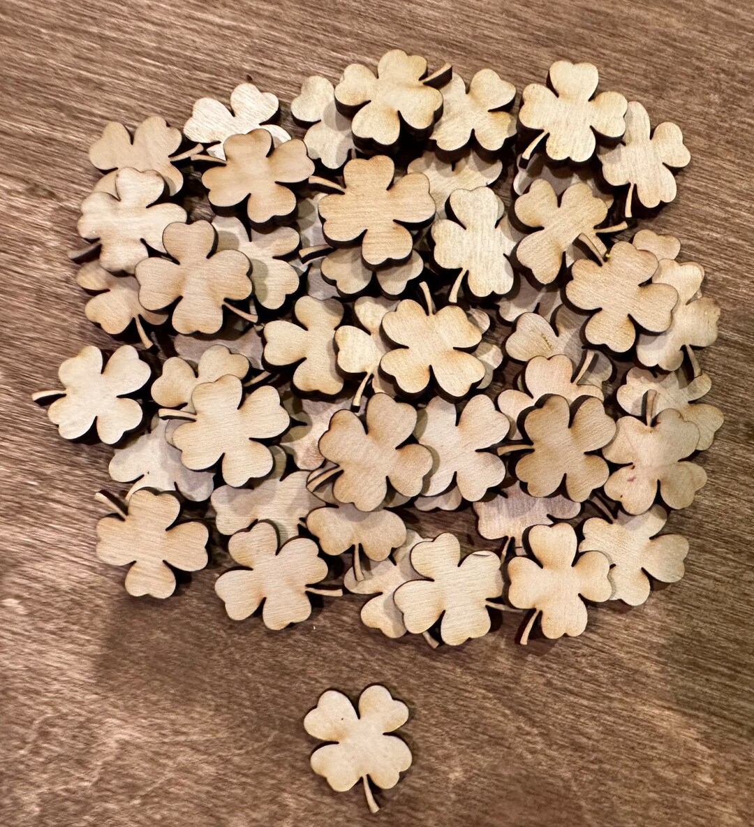 Laser Cut Shamrock Blanks for Crafts, Laser Cut Shapes, Small Shamrocks ...