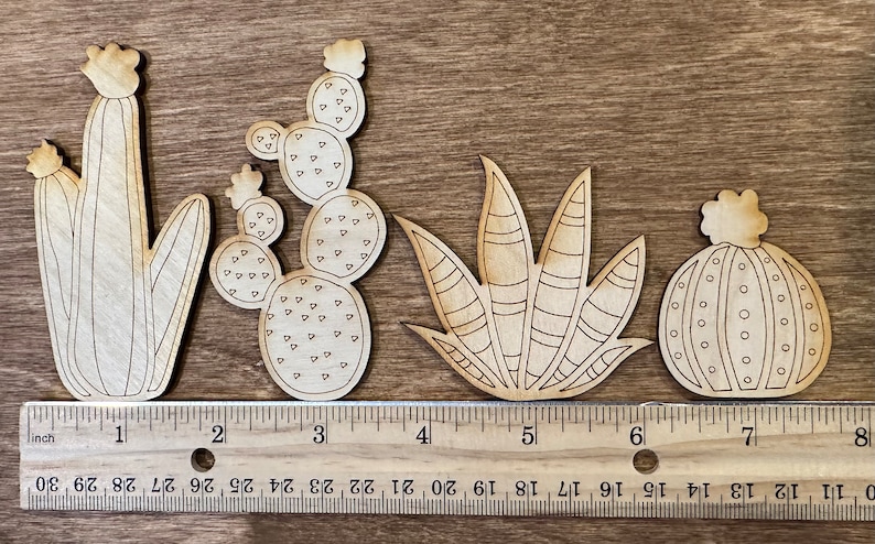 Laser Cut Cactus for Crafts, Cactus Blanks for DIY, Laser Cut Cactus ...