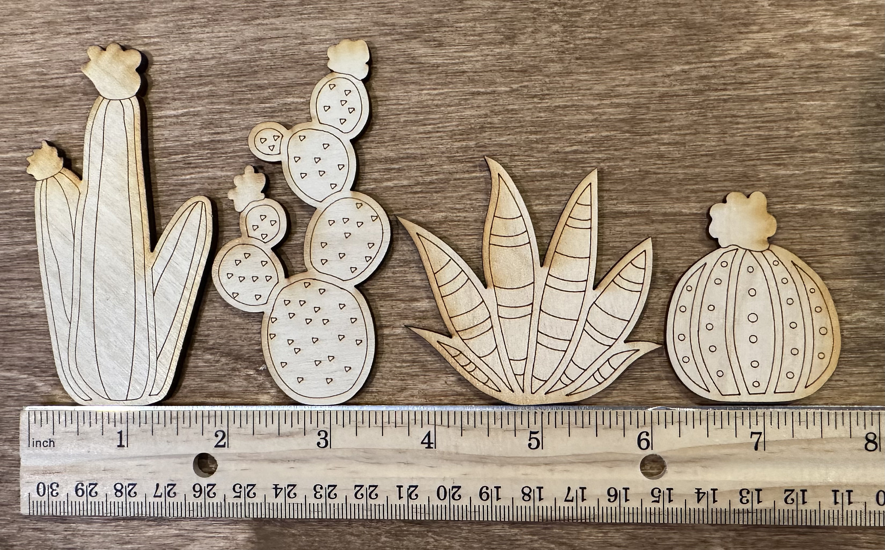 Laser Cut Cactus for Crafts, Cactus Blanks for DIY, Laser Cut Cactus ...