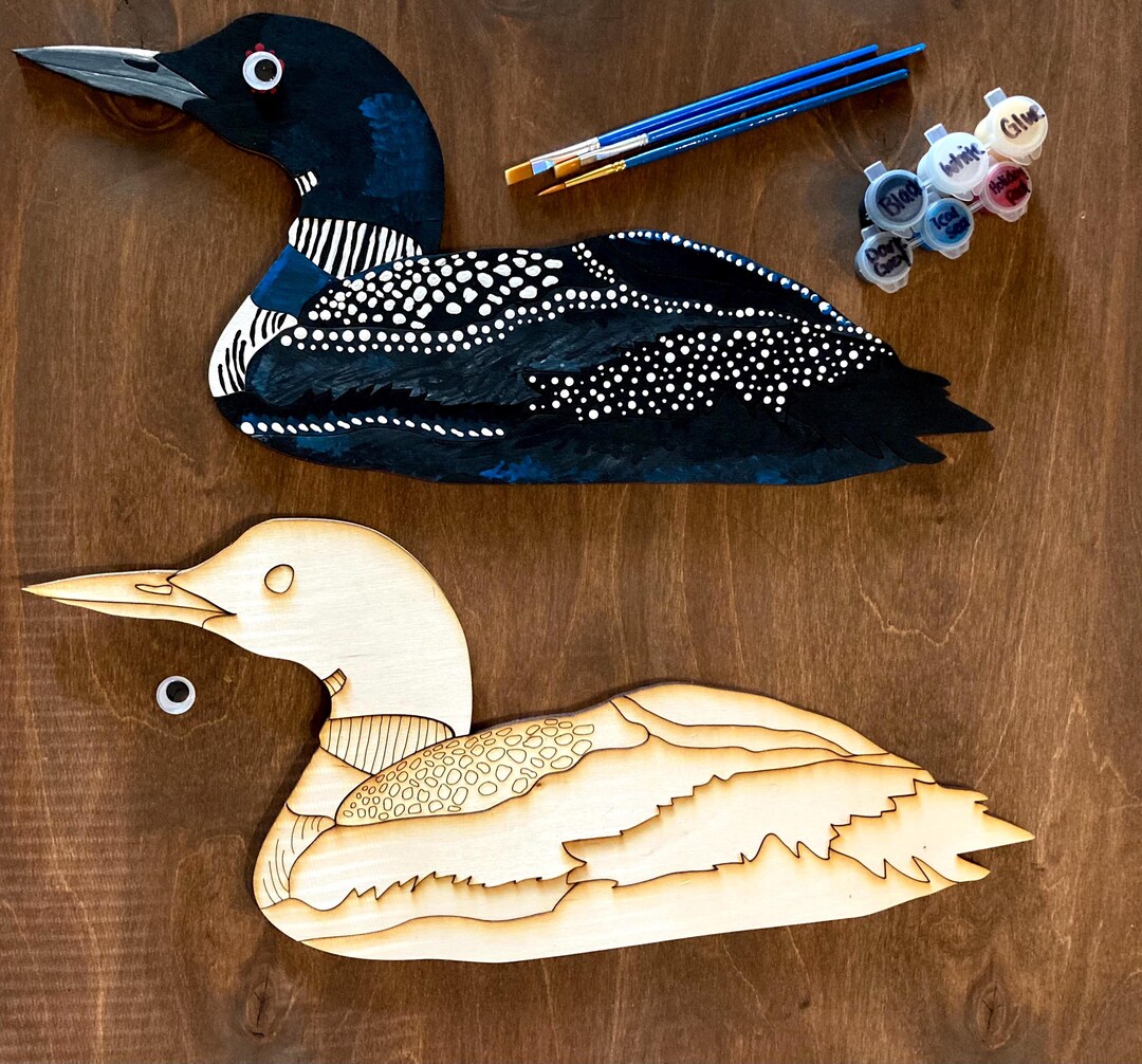 Loon Diy Kit Laser Cut Files for Glowforge, Loon Kit, Digital Download ...