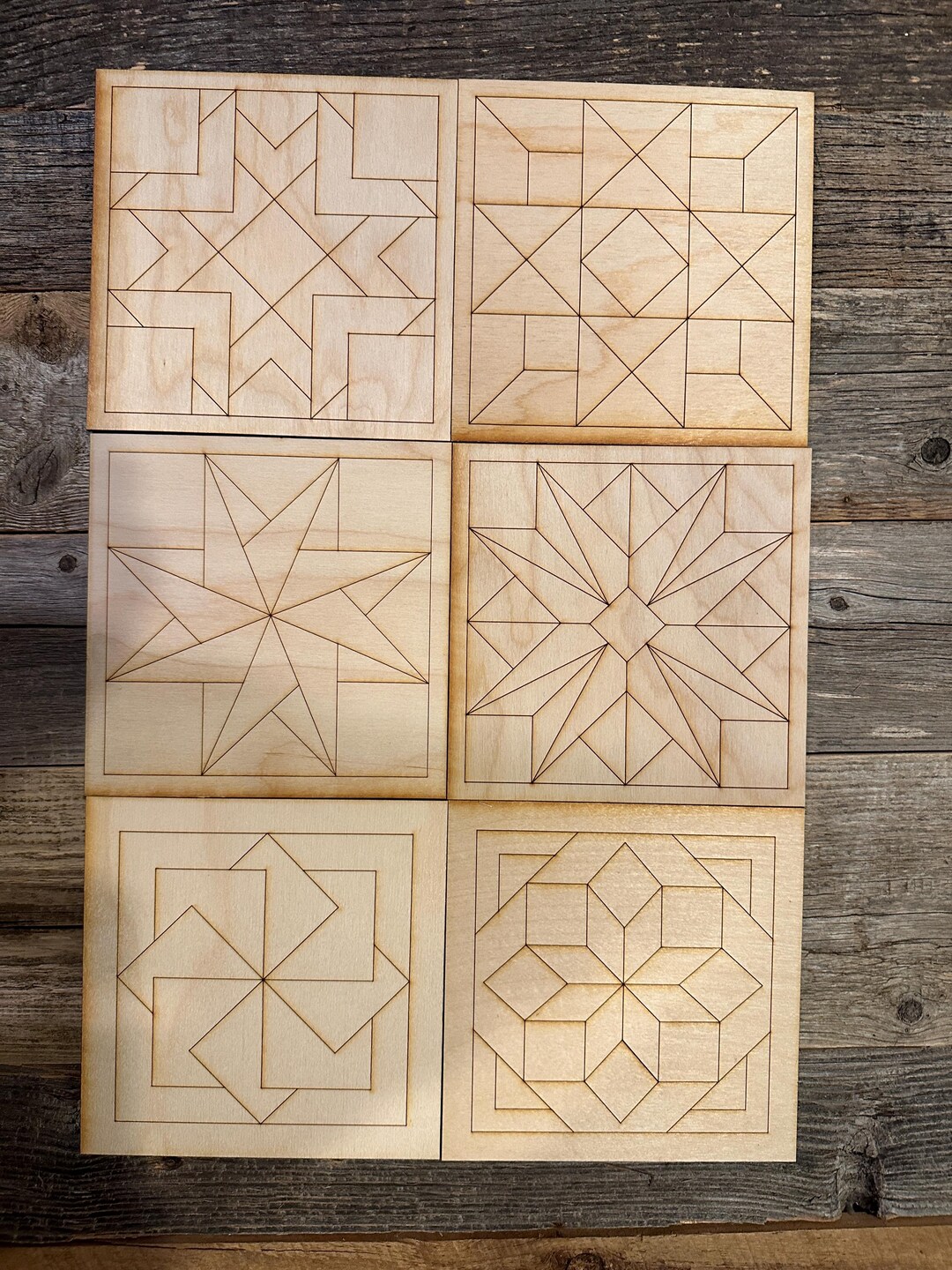 6 Inch Laser Cut Mosaics for Crafts, Mosaic Squares for Crafting DIY ...