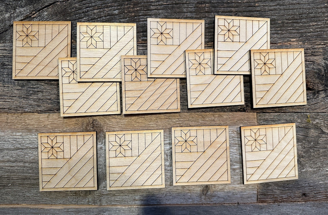 Laser Cut Flag Mosaics for Crafts Mosaic Squares for Crafting - Etsy