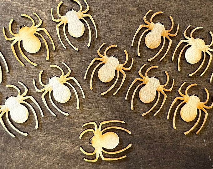 Laser Cut Spiders for Crafts, Spider Cutouts for Crafting Halloween ...