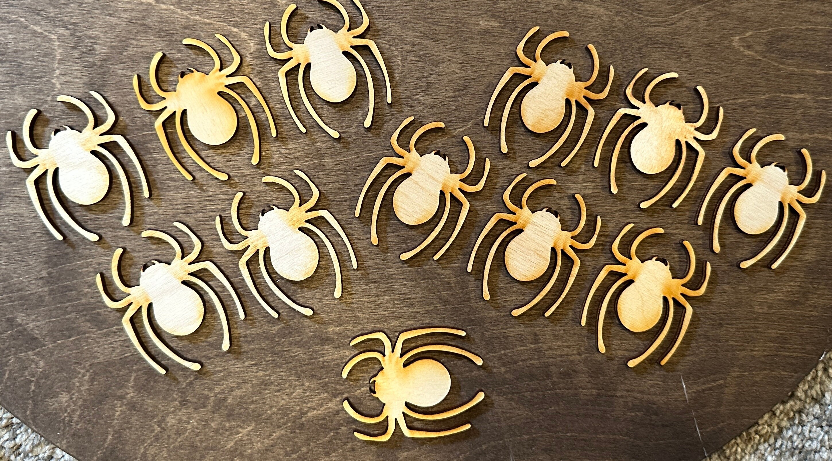 Laser Cut Spiders for Crafts, Spider Cutouts for Crafting Halloween ...