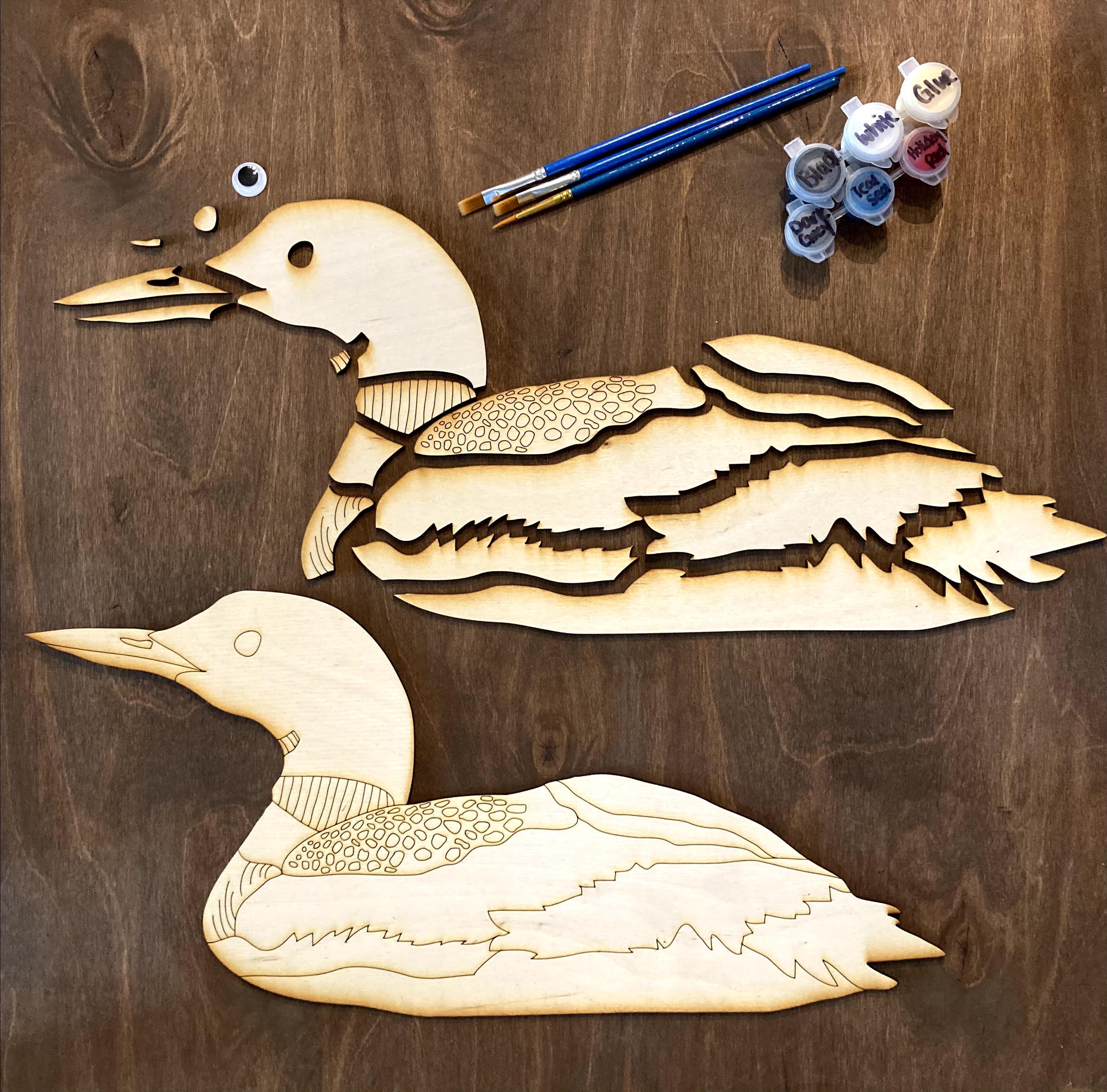 Loon Diy Kit Laser Cut Files for Glowforge, Loon Kit, Digital Download ...