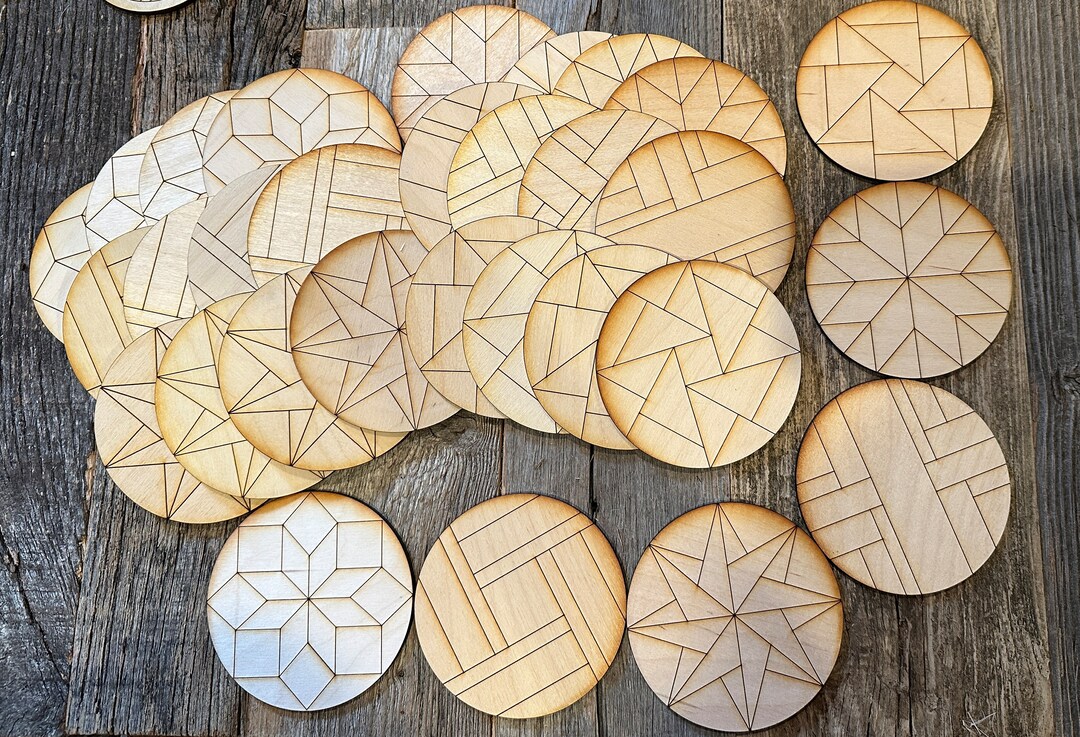 Laser Cut Mosaics for DIY Crafts, Laser Cut Barn Quilt Circles, DIY ...