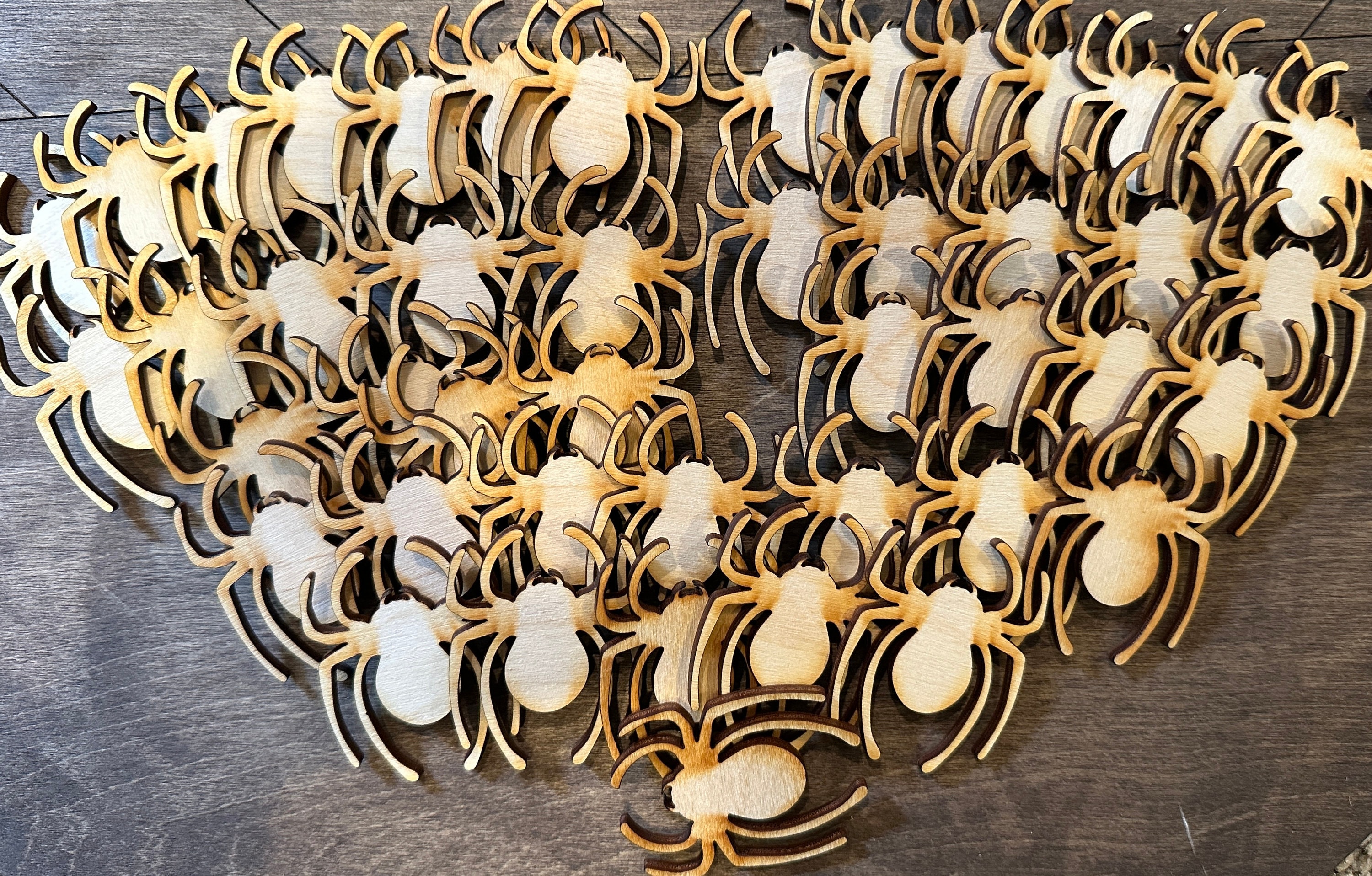Laser Cut Spiders for Crafts, Spider Cutouts for Crafting Halloween ...