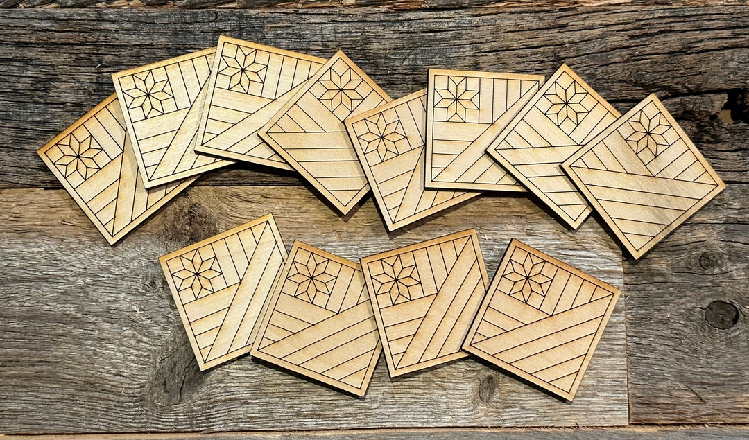 Laser Cut Flag Mosaics for Crafts, Mosaic Squares for Crafting DIY Home ...