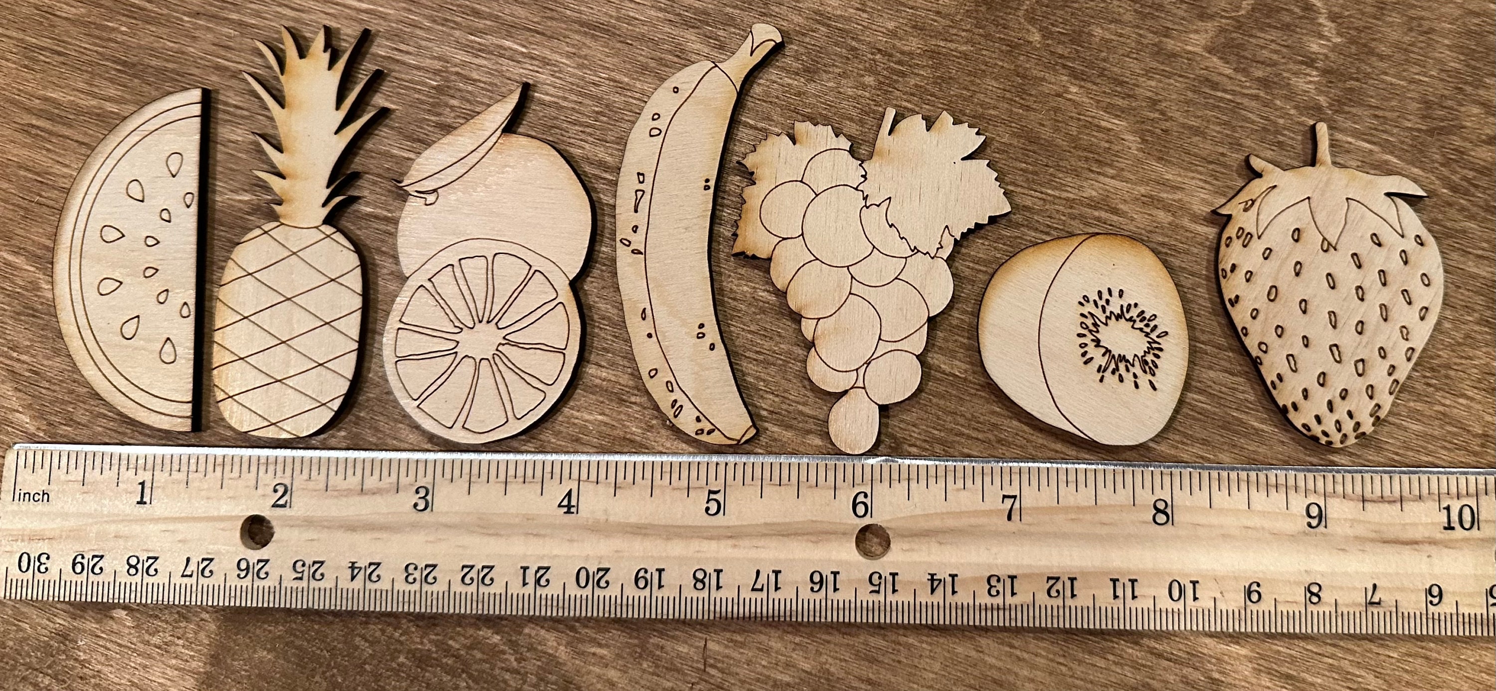 Laser Cut Fruits for Crafts, Laser Cut Pineapple Strawberry Watermelon ...