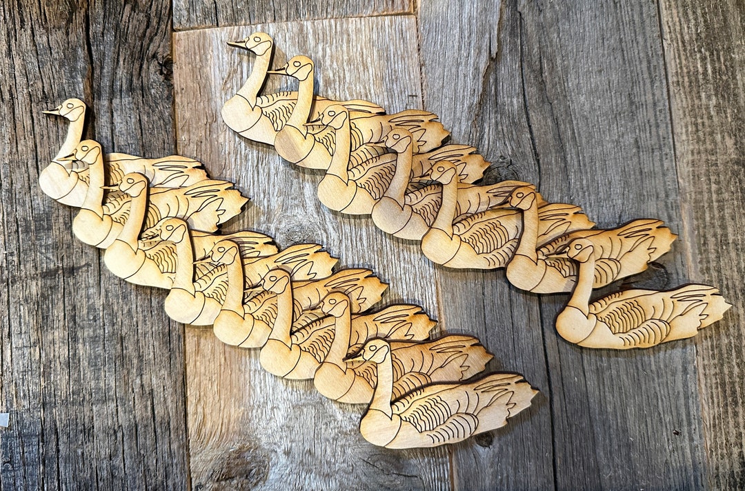 Laser Cut Decorative Canadian Geese for Crafts, Geese Cutouts for ...