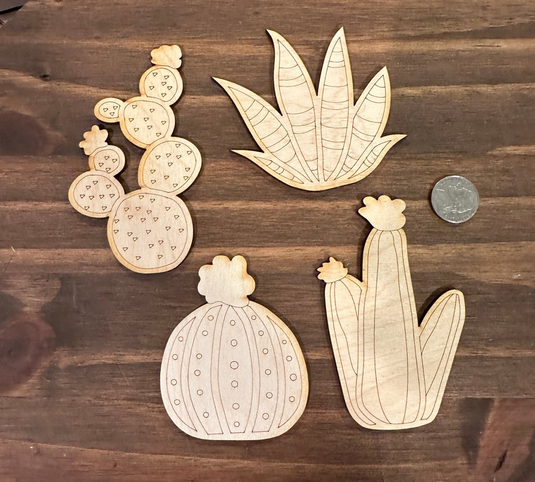 Laser Cut Cactus for Crafts Cactus Blanks for DIY Laser Cut - Etsy