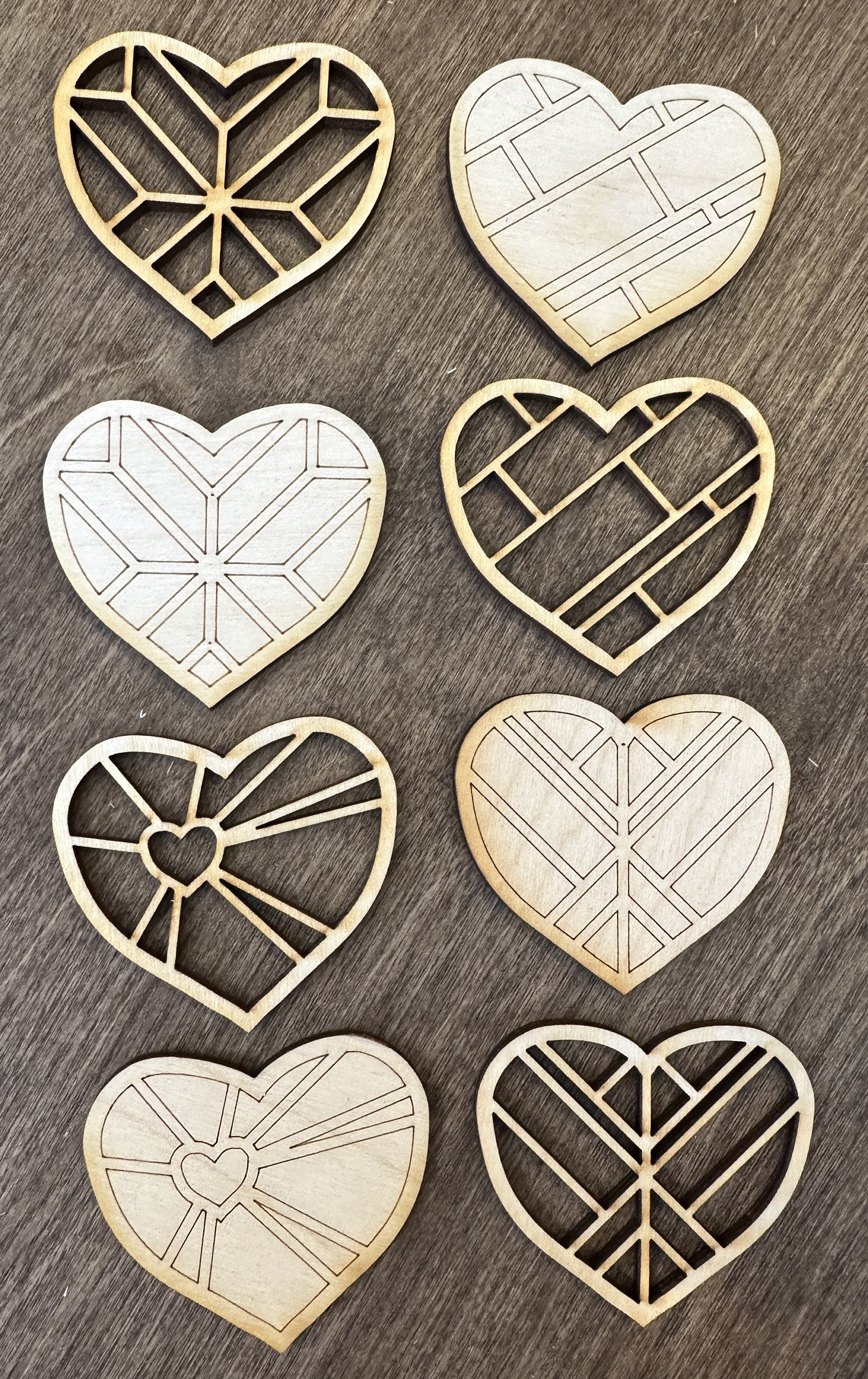 Bulk Laser Cut Small Heart Mosaics for DIY Crafts, Laser Cut Hearts ...