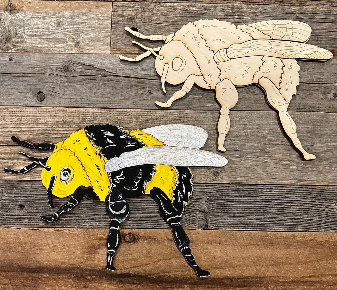 Bumblebee Svg, Laser Cut Digital Download, SVG, EPS, PDF, Glowforge Cut ...