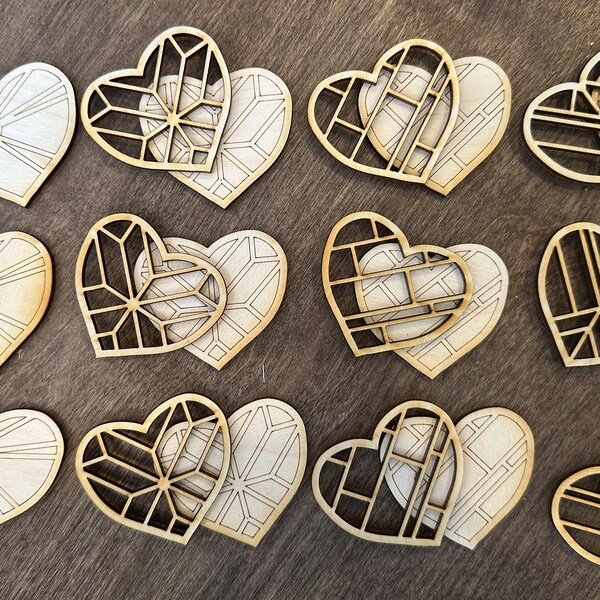 Laser Cut Hearts - Etsy
