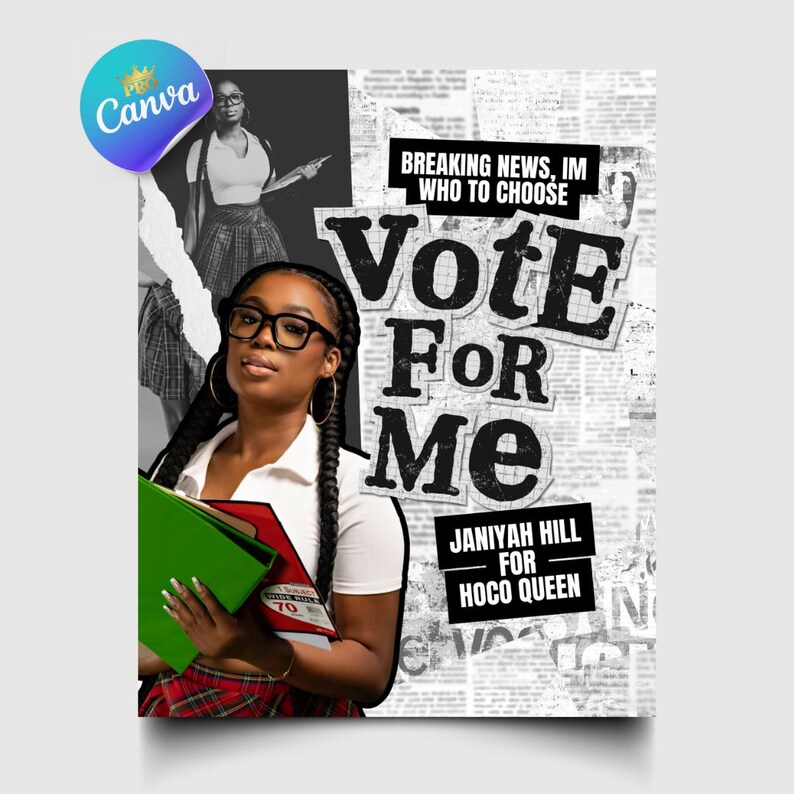 Personalized Homecoming Flyer Newspaper Inspired Customizable Canva 0018
