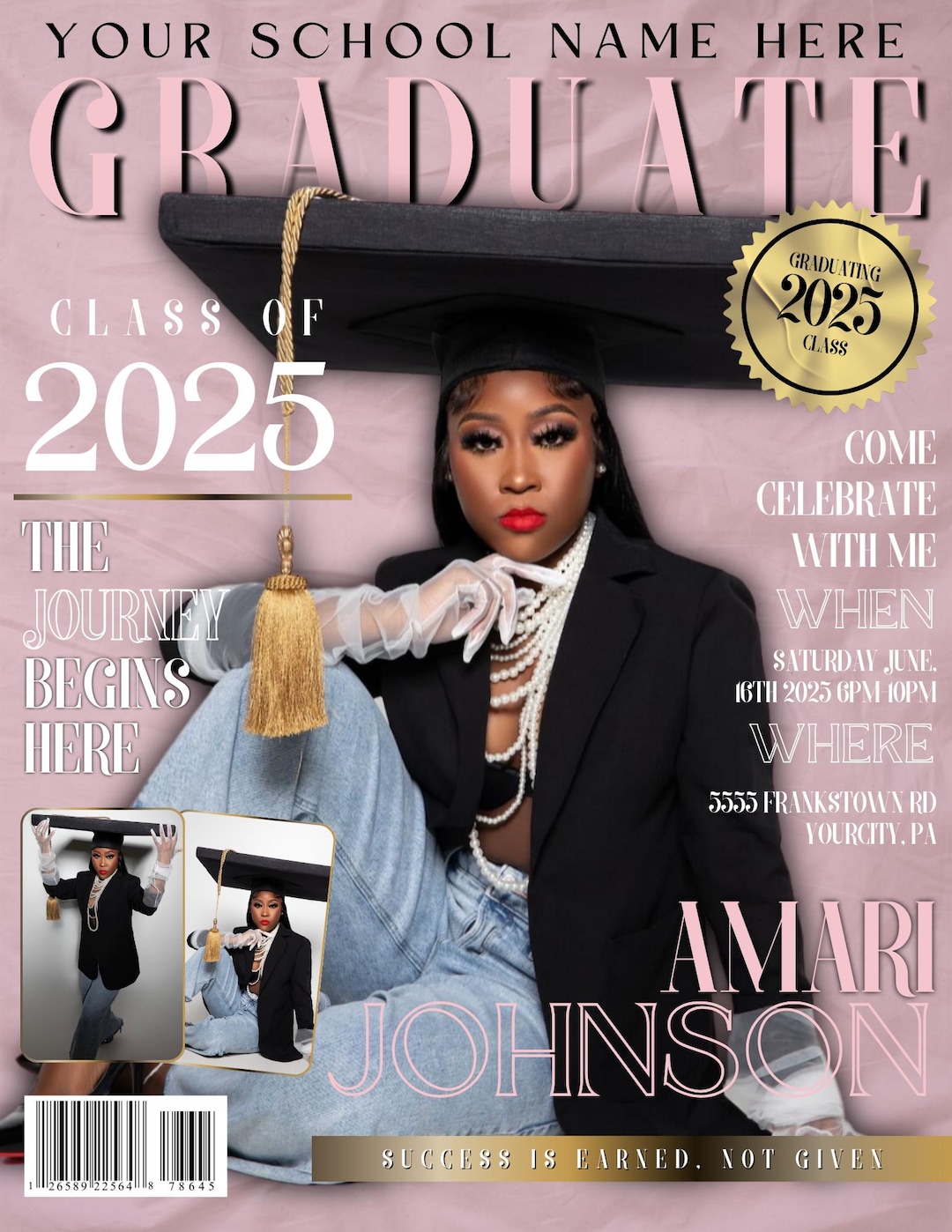 Graduation Magazine + Activity Booklet | Customizable DIY Booklet | 8 ...