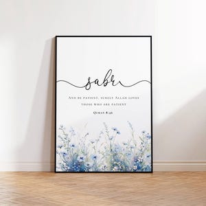 Quran Quotes Sabr Shukr Tawakkul, Islamic Quotes Printable Wall Art ...