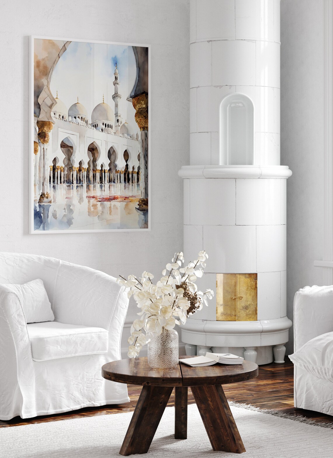 Sheikh Zayed Mosque Wall Art, Masjid Poster, Abu Dhabi Print, Islamic ...