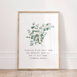 Islamic Printable Wall Art, Islamic Quote, Muslim Digital Art, Islamic ...