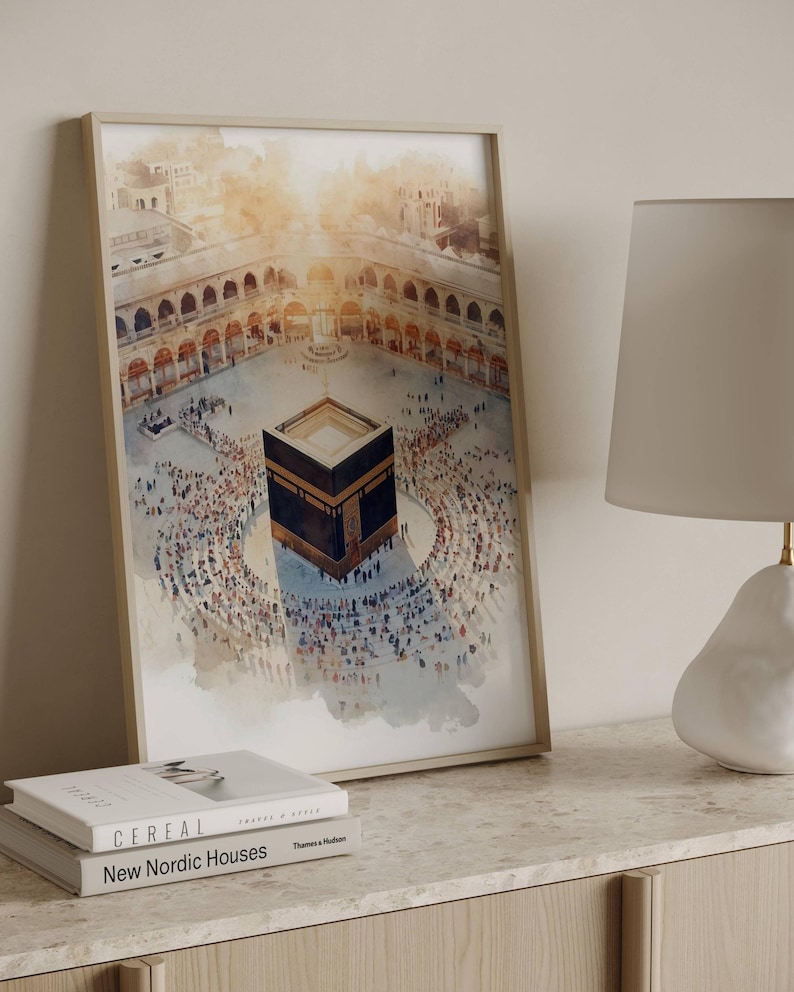 Kaaba Islamic Wall Art Printable, Kabah Digital Print, Masjid Al Haram ...