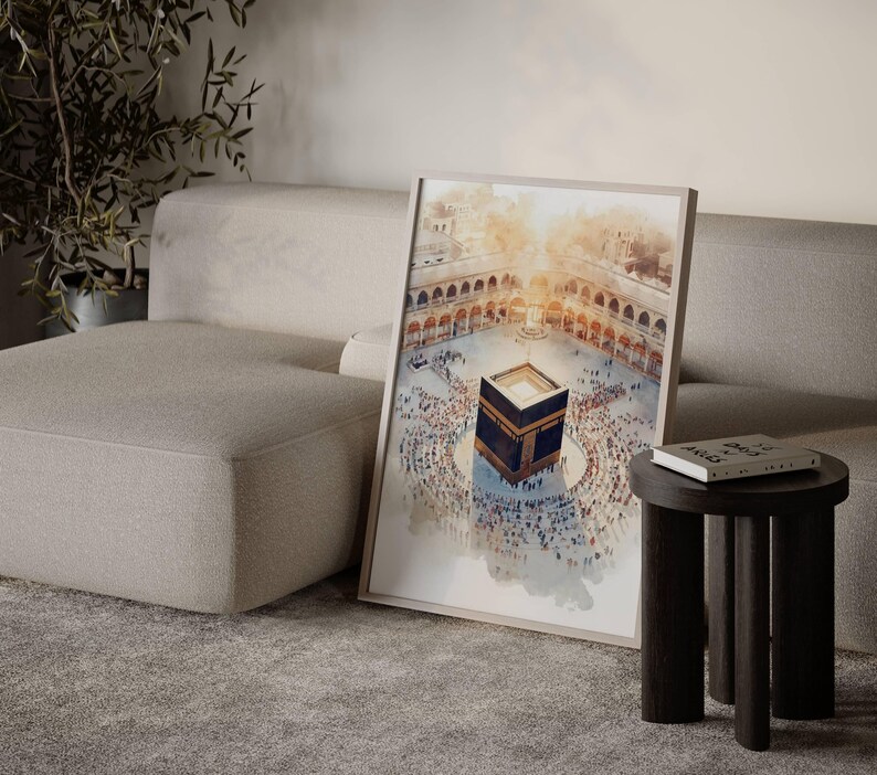 Kaaba Islamic Wall Art Printable, Kabah Digital Print, Masjid Al Haram ...