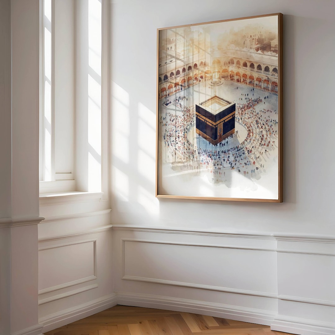 Kaaba Islamic Wall Art Printable, Kabah Digital Print, Masjid Al Haram ...