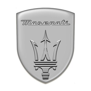 Maserati Shield Emblem,top Quality 3D Domed Epoxy Resin Logo,sticker ...