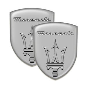 Maserati Shield Emblem,top Quality 3D Domed Epoxy Resin Logo,sticker ...
