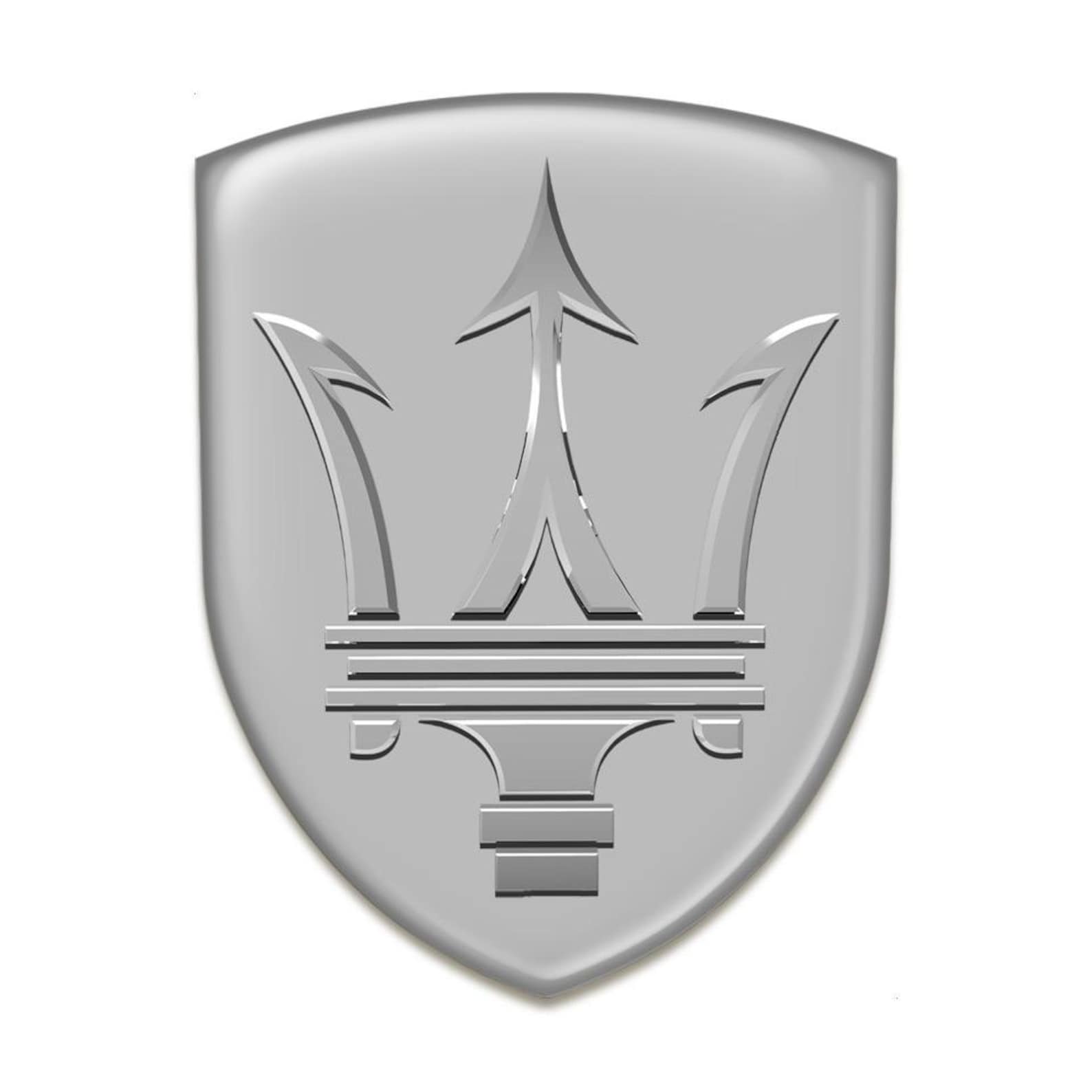 Maserati Shield Emblem,top Quality 3D Domed Epoxy Resin Logo,sticker ...