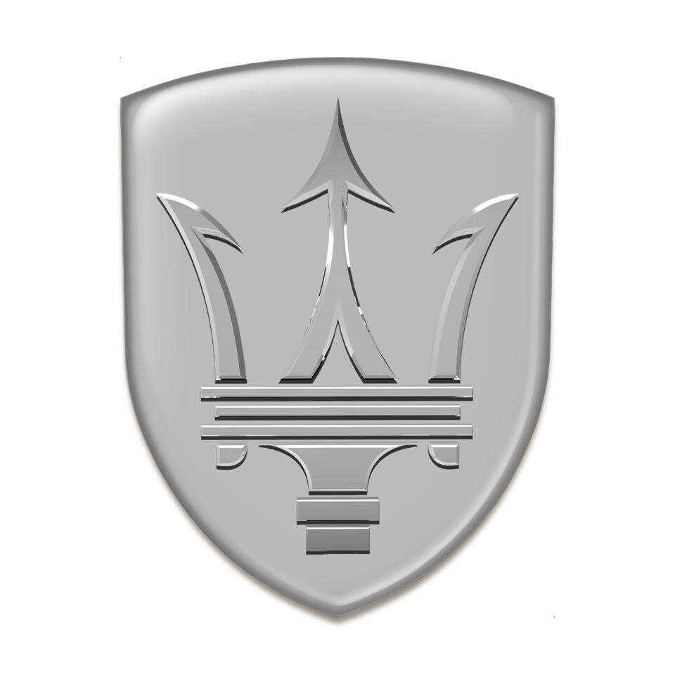 Maserati Shield Emblem,top Quality 3D Domed Epoxy Resin Logo,sticker ...
