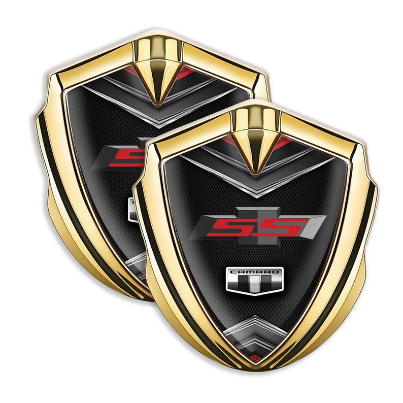 Chevrolet SS Emblem – 3D Metal Shield Decal, Domed Epoxy Resin Logo ...