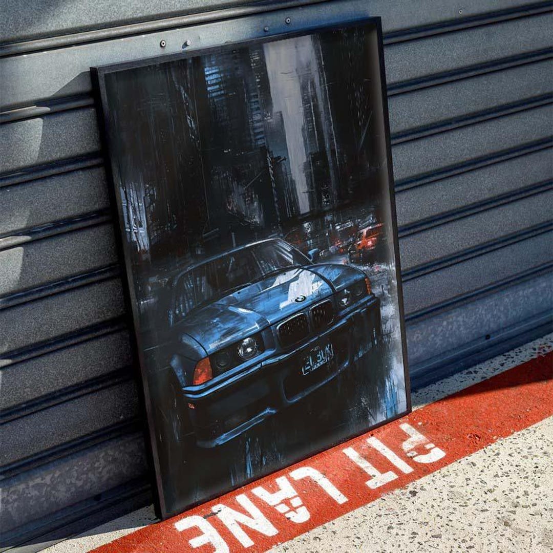BMW Inspired E36 Alpina Poster Decoration for Car Lovers Mpower ...