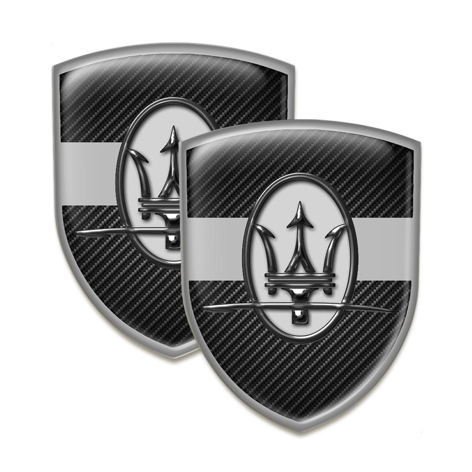 Maserati Shield Emblem,top Quality 3D Domed Epoxy Resin Logo,sticker ...