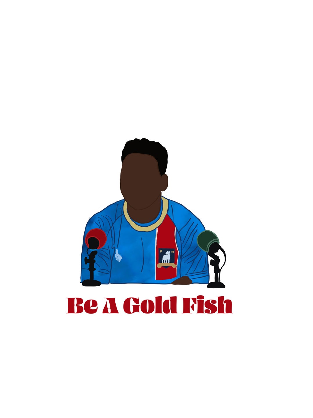 Sam Obisanya be a Goldfish Sticker - Etsy