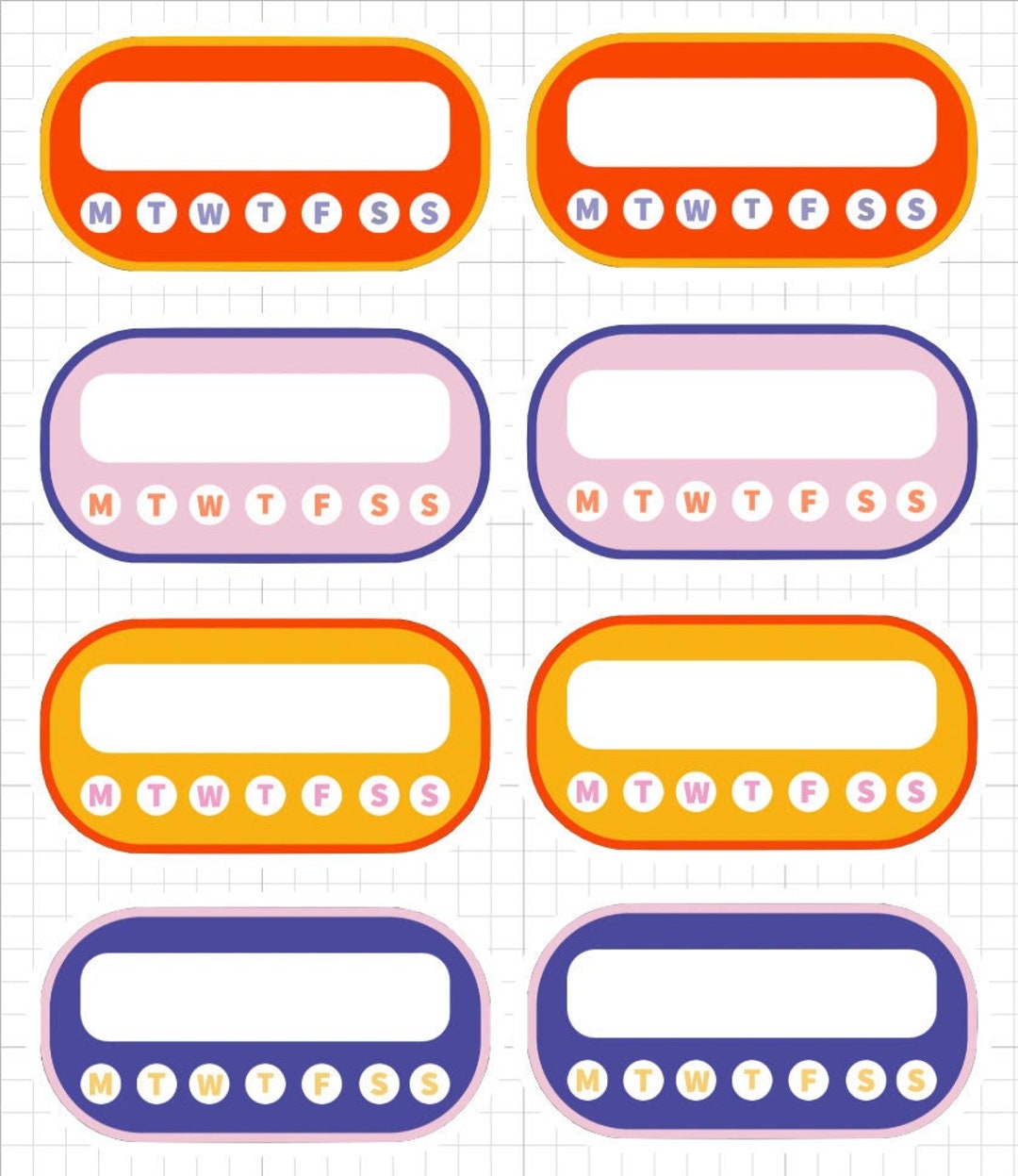 Habit Tracker Sticker Sheet - Etsy