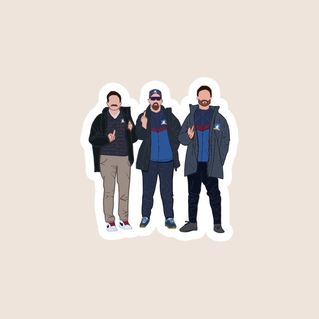 Ted Lasso Flipping Off Sticker Etsy Canada
