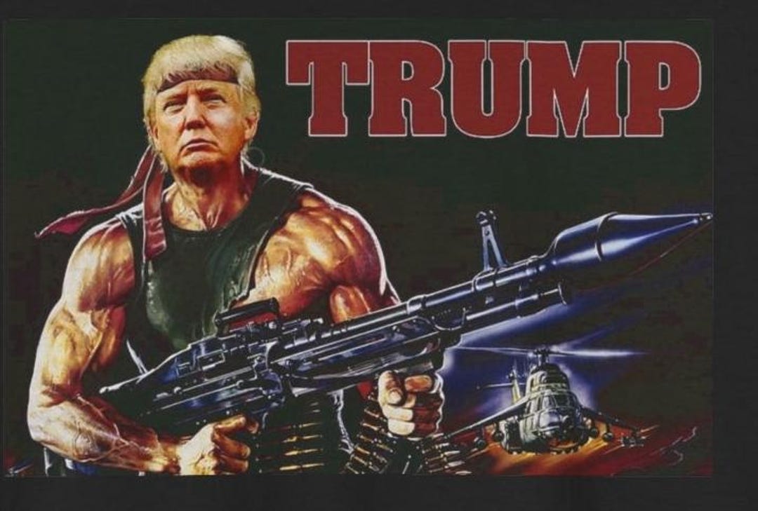 Rambo TRUMP - Etsy