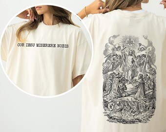 Catholic Shirt Sacred Heart of Jesus Shirts, Latin Mass Shirt ...