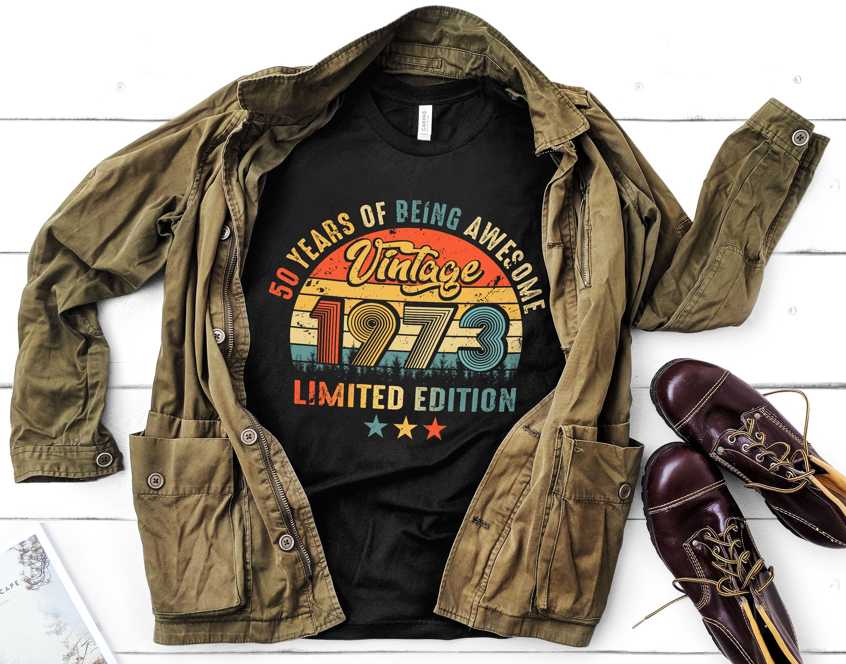 Vintage 1973 T Shirt 50th Birthday Gifts Shirts Vintage 1973 - Etsy