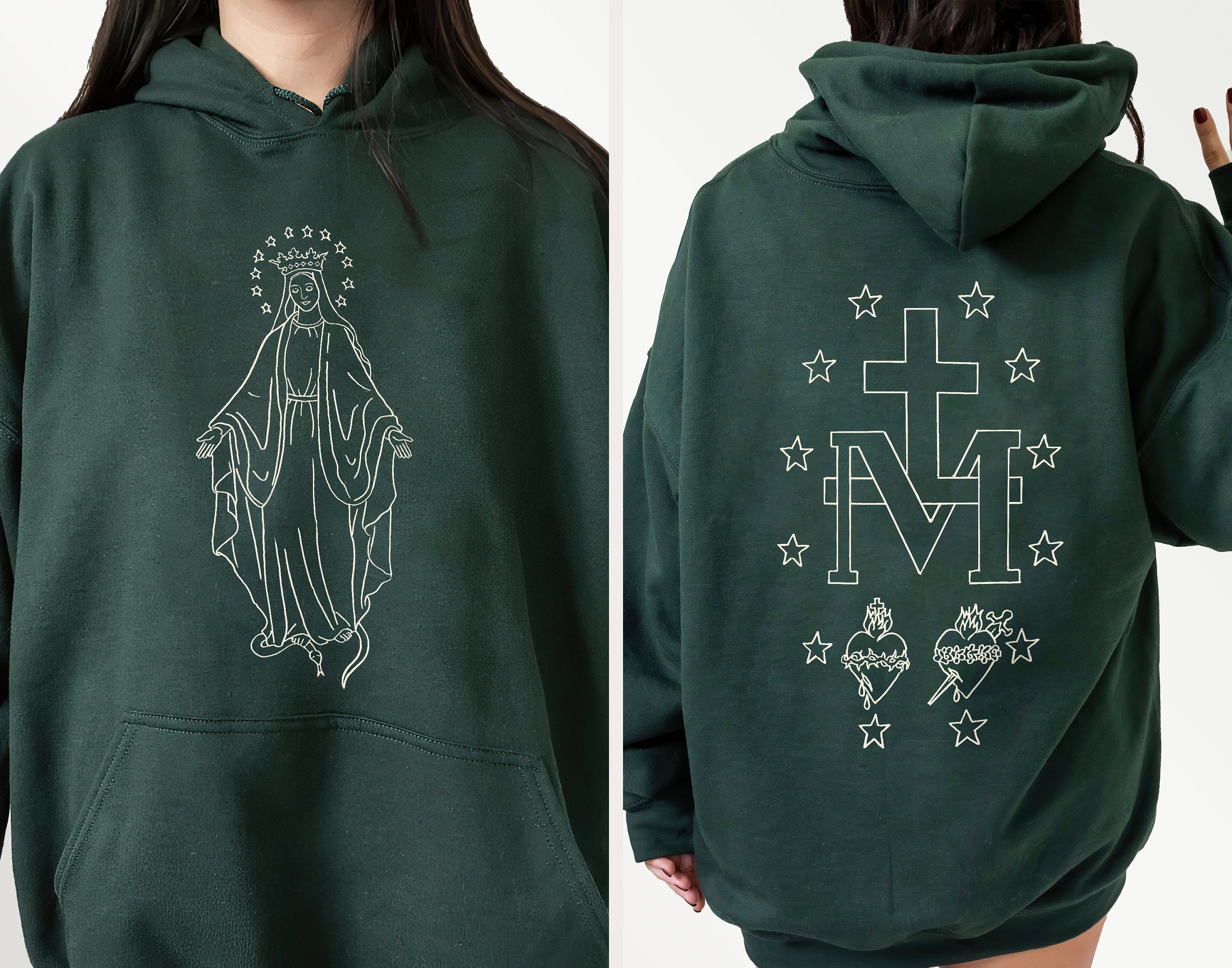 Catholic Shirt Virgin Mary Traditional Catholic Shirts, Marian Cross ...