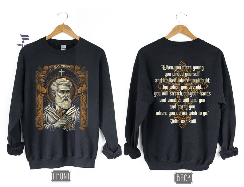 Saint Peter Quo Vadis Traditional Catholic Shirt, Religious Shirt, Holy ...