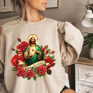 San Judas Tadeo Religious Faith Shirts, Traditional Catholic Shirt ...