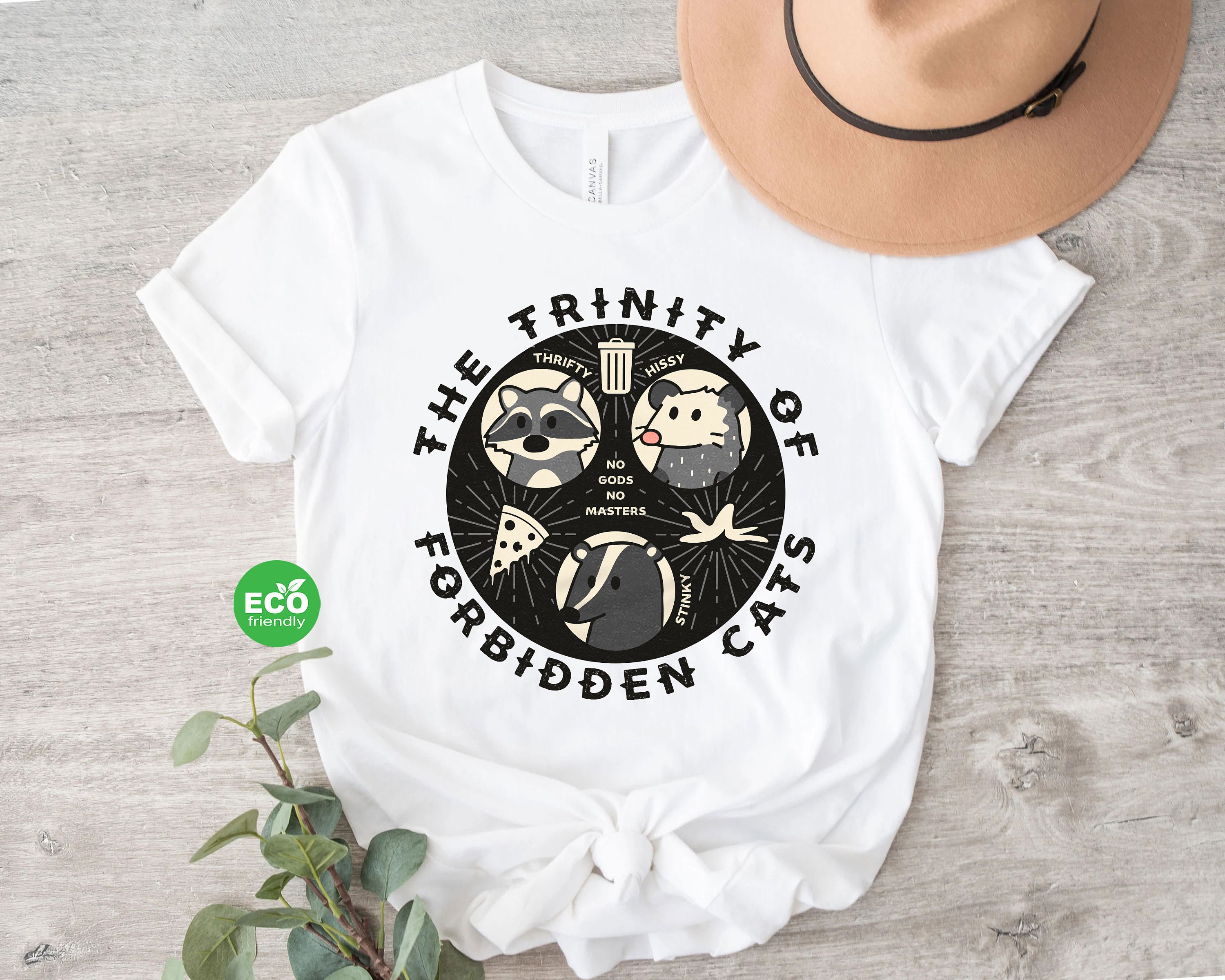 The Trinity of Forbidden Cats T-shirt Cute Wild Animal Skunk - Etsy