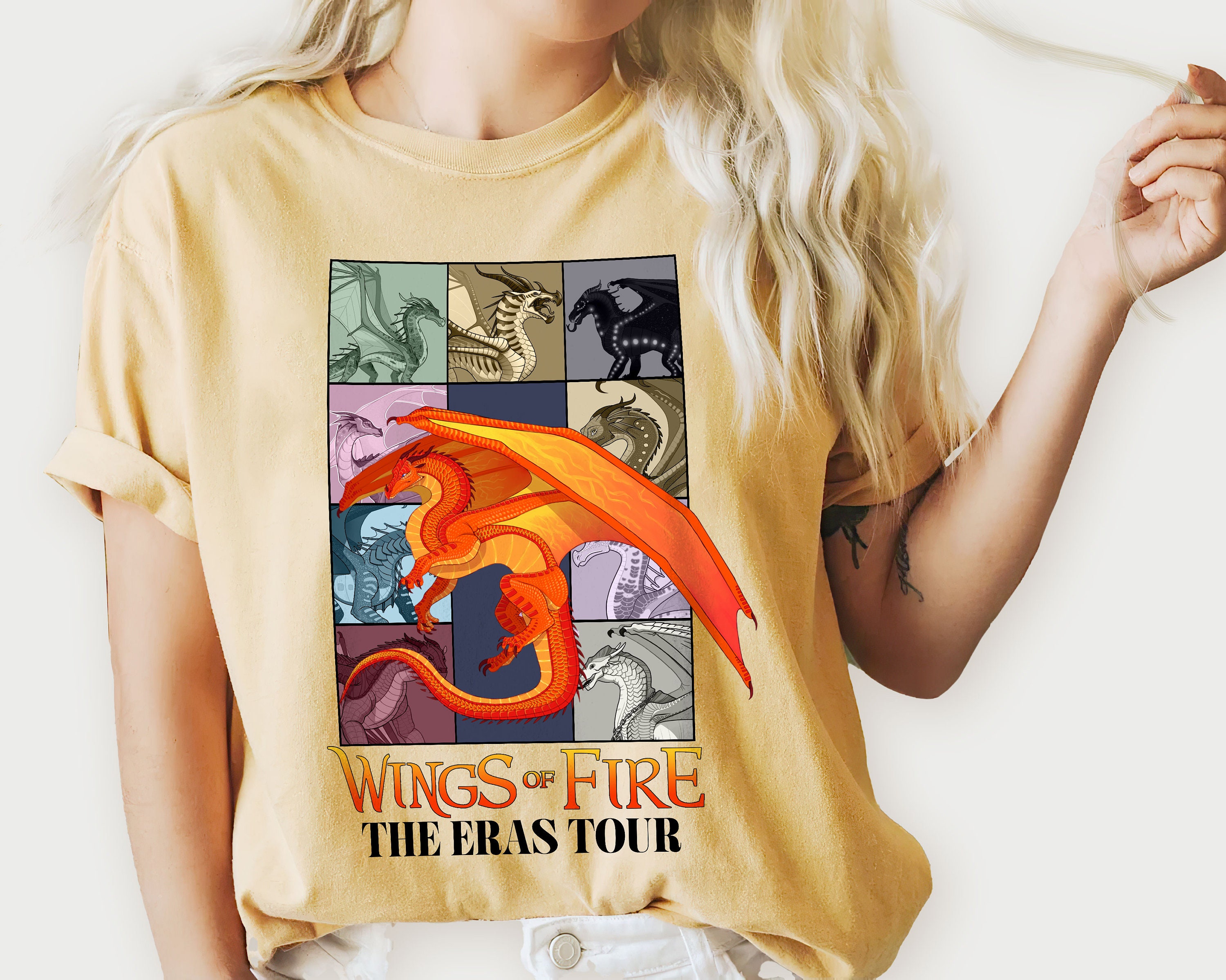 The Eras Tour Wings of Fire Shirts, Glory Dragon Shirt, Darkstalker ...