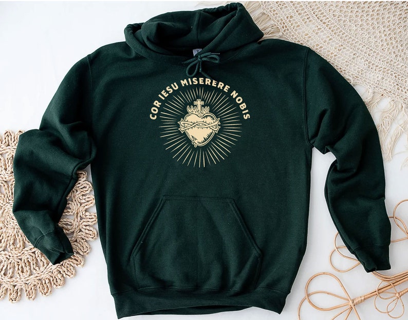 Catholic Shirt Sacred Heart of Jesus Shirts, Latin Mass Shirt ...