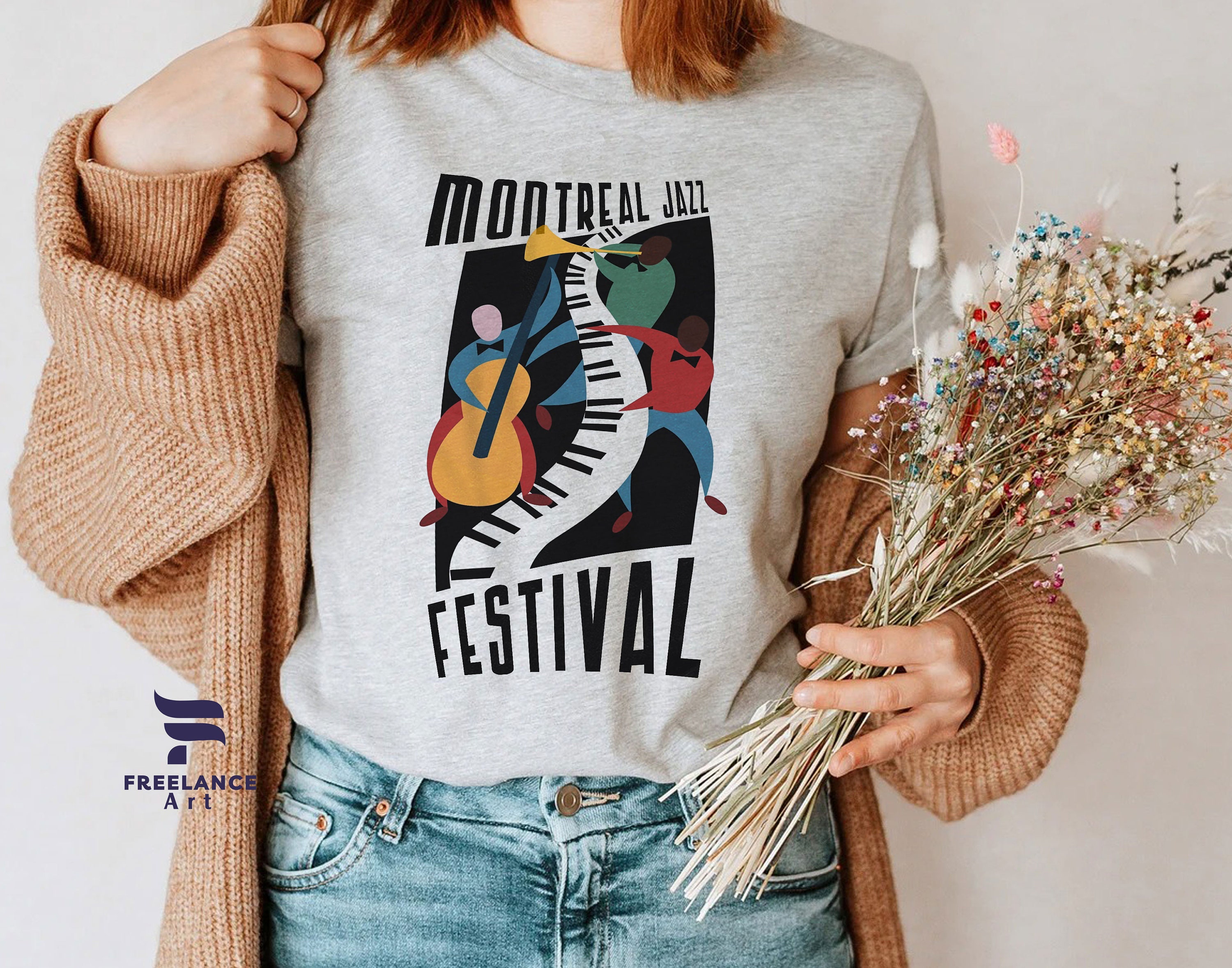 Montreal Jazz Festival Shirt, Jazz Lover Gift, Saxophone Shirt, Candana ...