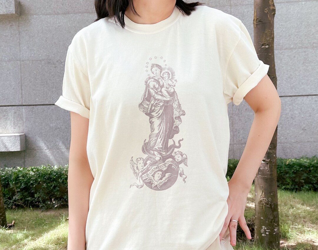 Catholic Shirt Traditional Catholic Virgin Mary Shirts, Blessed Virgin ...