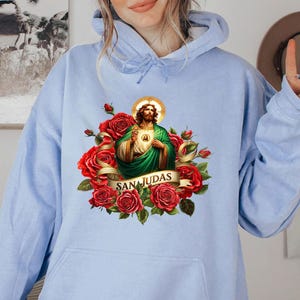 San Judas Tadeo Religious Faith Shirts, Traditional Catholic Shirt ...