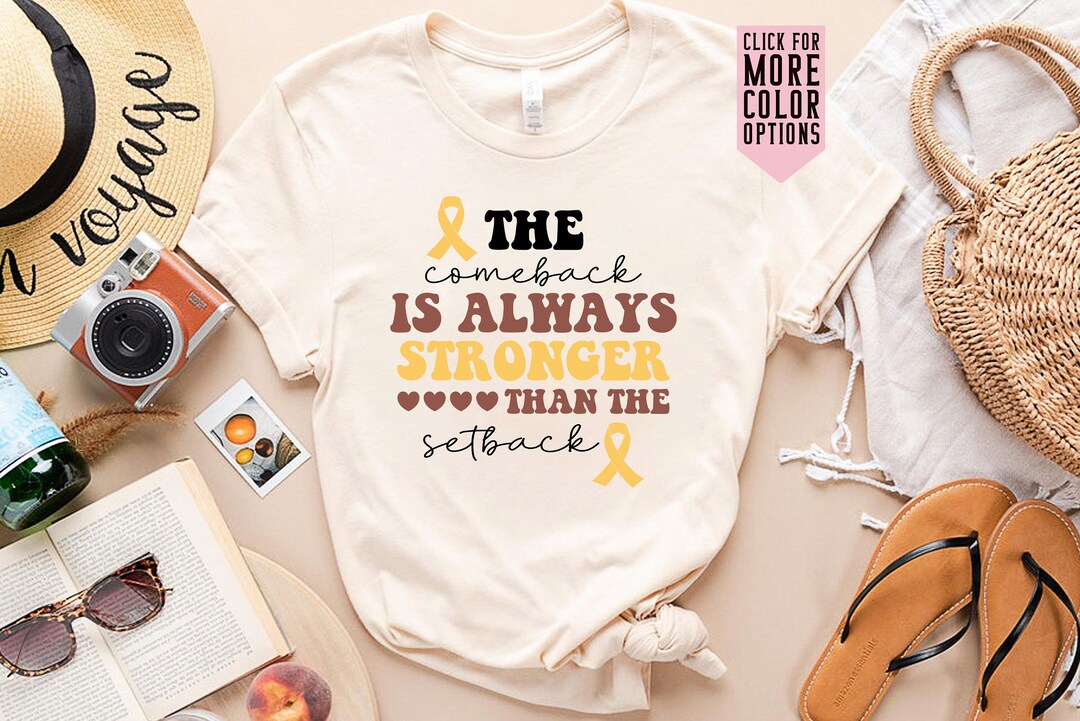 Comeback Stronger Appendix Cancer Awareness Shirt, Appendix Cancer ...